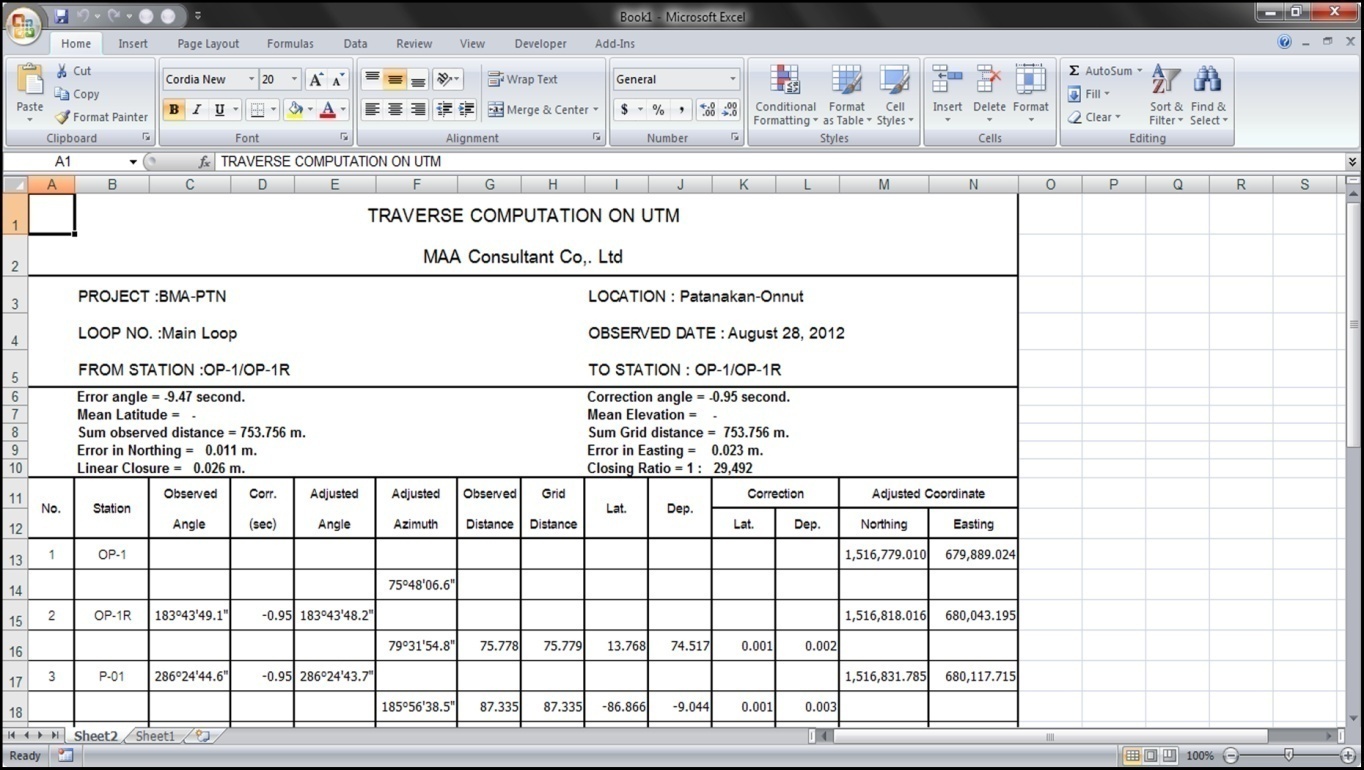 คู่มือการใช้โปรแกรม Traverse Pro V2.50 – Prajuab Riabroy's Blog