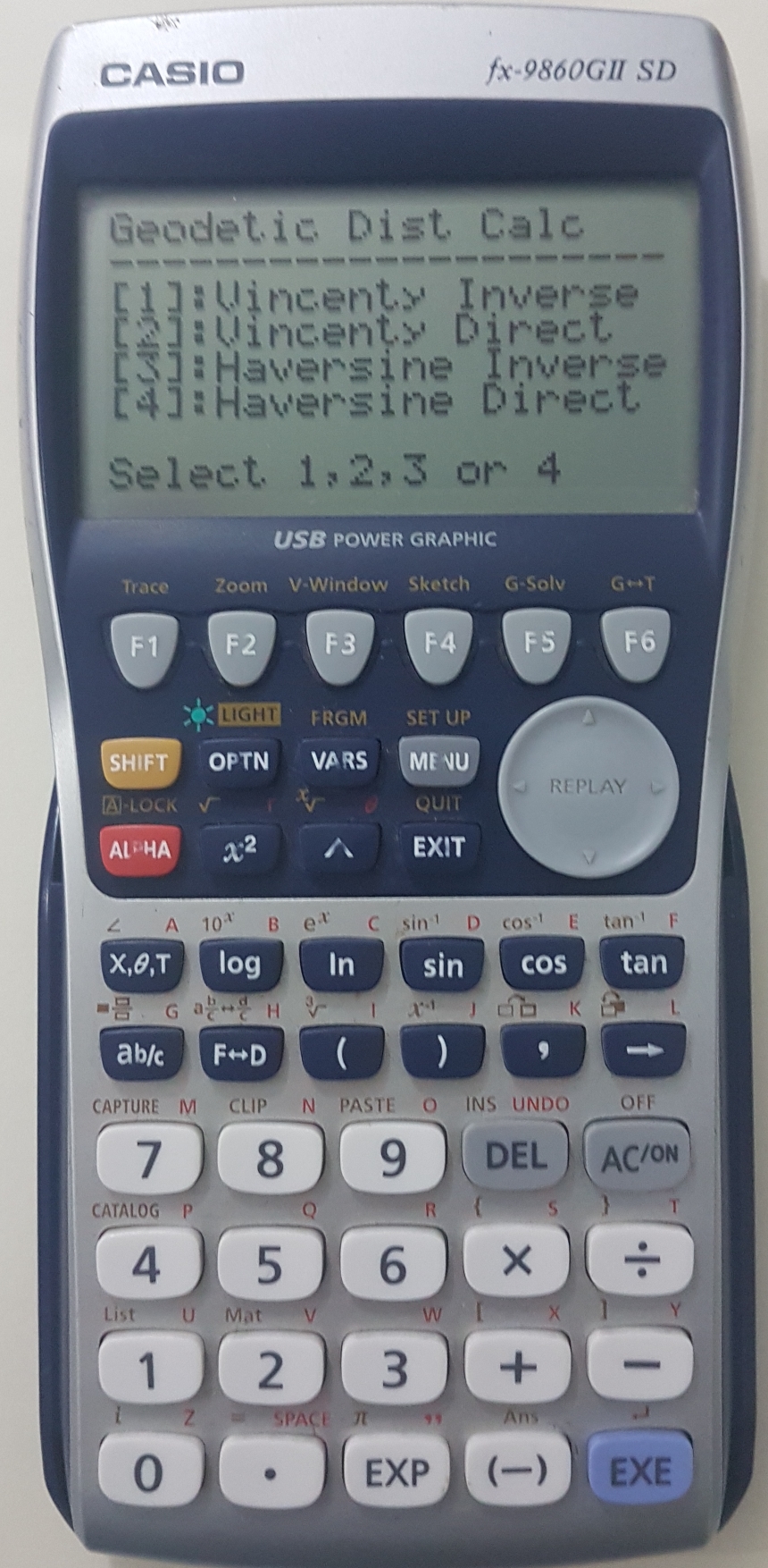 โปรแกรมคำนวณระยะทางระหว่างค่าพิกัดภูมิศาสตร์โลก (Geodetic Dist Calc ...