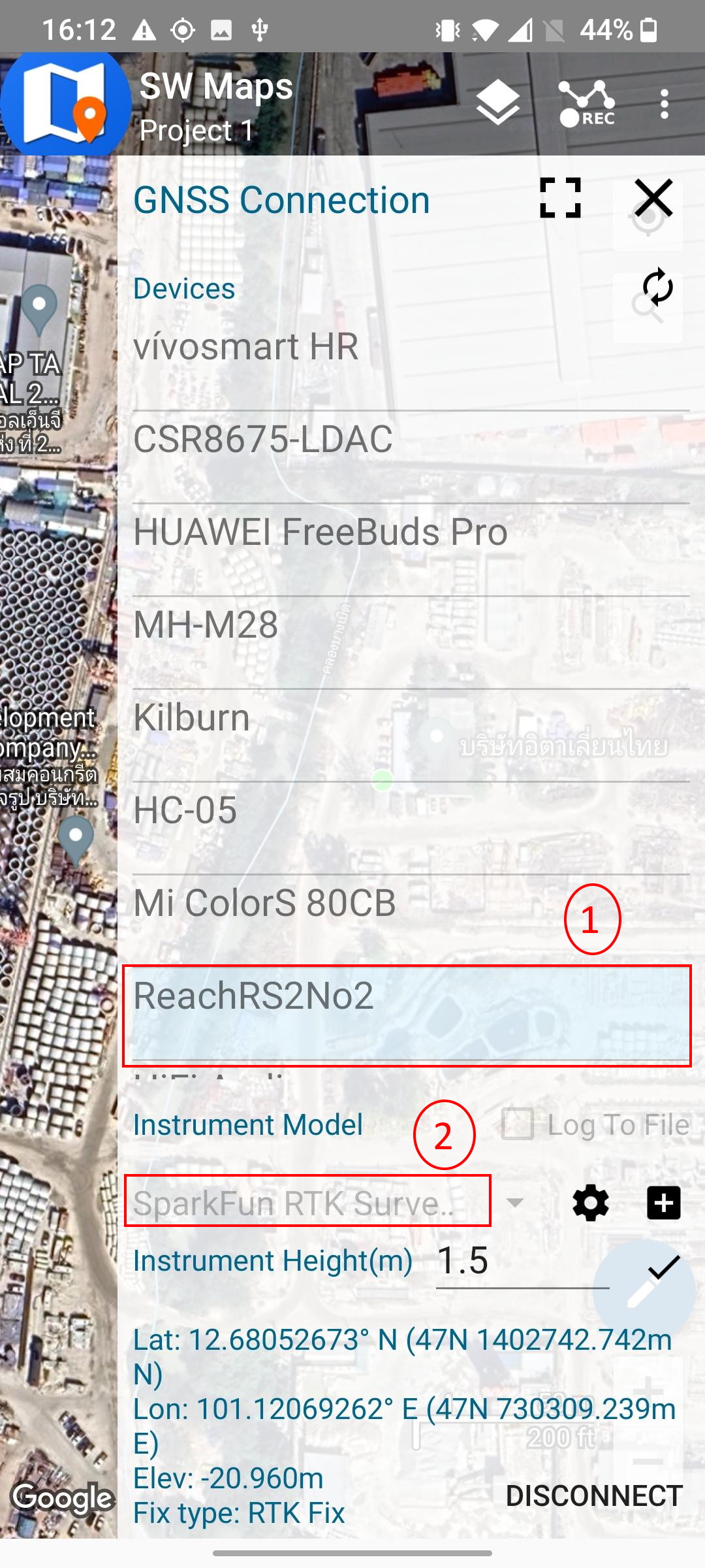 ประยุกต์ใช้ TGM2017 กับ Emlid RS2 บนแอพ SW Maps – Prajuab Riabroy's Blog