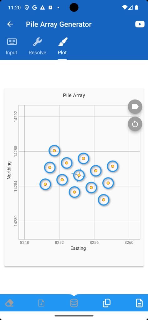 สร้างค่าพิกัดเสาเข็มกลุ่มแบบอัตโนมัติ (Pile Array Generator) ด้วยแอพ ...